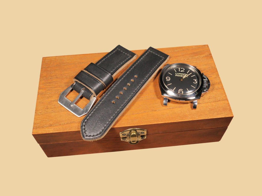 Black Aftermarket Panerai Strap "Outlaw" with Sewn Buckle - Marcello ...